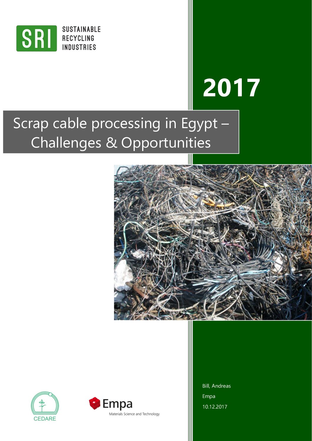 Scrap Cable Processing in Egypt – Challenges & Opportunities - CEDARE